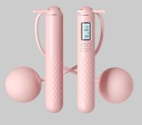China Custom Logo Cordless Jump Rope Digital Counting Skipping Rope 20cm Rope CR2032 Battery for sale