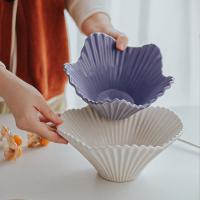China Handmade Ceramic Salad Bowl Luxury Fruit Bowl For Dessert Nordic Style Yogurt Fruit Bowl for sale