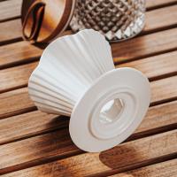 China Straight Ceramic Reusable Hand Brew Coffee Filter Cup Convenient For Office And Home for sale