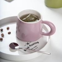 China Personalised Handgrip Porcelain Milk Coffee Mug Nordic Gift Set Custom Pottery Mugs for sale