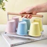 China Nordic Style 170ml Ceramic Espresso Cups Colorful Stoneware Tea Travel Cup Holder for sale