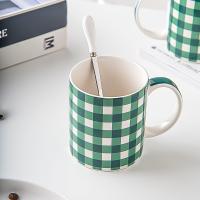 China Custom Porcelain Taza Navidad Green Mosaic Ceramic Cup For Business Relationships for sale