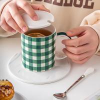 China Custom Porcelain Taza Navidad Green Mosaic Ceramic Cup For Business Relationships for sale