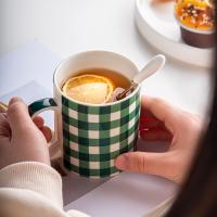 China Custom Porcelain Taza Navidad Green Mosaic Ceramic Cup For Business Relationships for sale