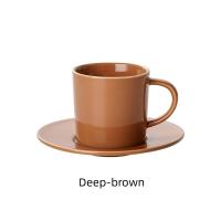 China Color Glaze Porcelain Water Milk Tea Mug 250ml For Business Gifts And Custom Design for sale