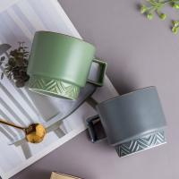 China Custom Ceramic Coffee Cup And Saucer Set Mug Set Porcelain Water Tea Milk Mug Gift Box for sale