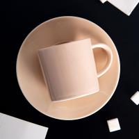 China Ceramic Nordic Style Mug For Business Gifts 7.8oz 230ml Mug And Saucer Porcelain Cups for sale