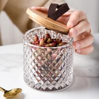 China Modern Design Sustainable Kitchen Canister Set With Lid Crystal Storage Jars Set for sale