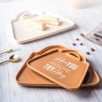 China On-Glazed Technique Ceramic Dinner Plate Handbag Pattern For Restaurant Catering Sale for sale