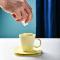 China Business Gifts Occasion Sustainable Porcelain Coffee Mug 90CC Espresso Ceramic Shot Cup for sale