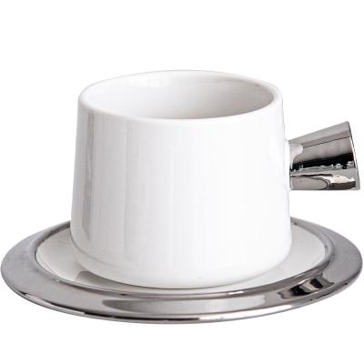 China Porcelain Coffee Mug for Light Luxury Breakfast in Business Gifts Design Style for sale