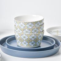 China Sustainable Original Design Bohemian Art Style Ceramic Plate For Home Hotel And Party for sale