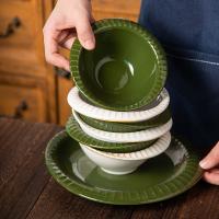 China Custom Porcelain Ceramic Dinnerware Set for Home Tableware in Europe Design Style for sale