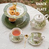 China Other Volume Creative Ceramic Cake Stand 2 Tier Designer For Party Dessert Stand for sale