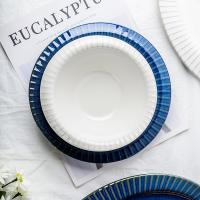 China Sustainable 2023 Kiln Blue Porcelain Dinner Sets for Restaurant Dining Experience for sale
