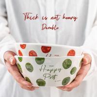 China Vintage Design Round Decal Porcelain Cereal Bowls For Party Bulk Salad Ceramic Soup Bowl for sale