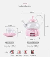 China Ceramic Drinkware Type Tea And Coffee Pot Set For One Glass Tea Pot And Cup In Porcelain for sale