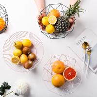 China Golden Nordic Metal Fruit Container For Vegetables Luxury Design Style Party Occasion Holder for sale