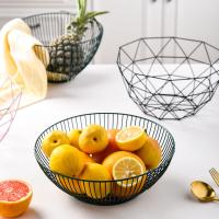 China Golden Nordic Metal Fruit Container For Vegetables Luxury Design Style Party Occasion Holder for sale