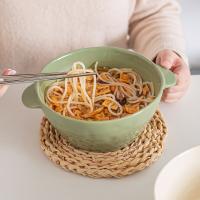 China 16 Pc Unbreakable Dish Set 8 Inch Noodle Bowl Dessert Salad Bowl Cute Ceramic Rice Bowls for sale