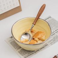China Hotel Restaurant Dough Bowl Ceramic Mixing Bowls In Solid Yellow Color Of Other Volume for sale