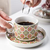 China Custom Printed Tea Cups And Saucers Drinkware Type Cups Saucers For Business Gifts for sale