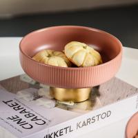 China Modern Design Luxury Dessert Stand For Dry Fruits And Porcelain Dessert Plate for sale
