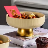 China Modern Design Luxury Dessert Stand For Dry Fruits And Porcelain Dessert Plate for sale