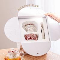 China Flower Design Stackable Glass Teapot Cup And Saucer Infuser Set For Mother'S Day for sale