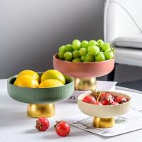 China Modern Design Porcelain Dessert Plate For Drinks Stoneware Fruit Plate for sale