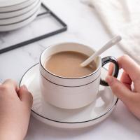 China Unique 200ml Porcelain Tea Set Sustainable Nordic Design For Cappuccino And Espresso for sale