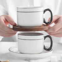 China Unique 200ml Porcelain Tea Set Sustainable Nordic Design For Cappuccino And Espresso for sale