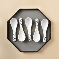 China Upgrade Your Dining Experience With Decal Ramen Soup Spoons In Chinese Ceramic Set for sale