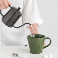 China Reusable Ceramic Coffee Cup Set 300ml Nordic Porcelain Mugs For Tea And Cappuccino for sale