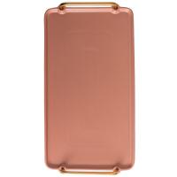 China Gold Handled Serving Tray Luxury Ceramic Platter For Party At Restaurant Hotel Home for sale