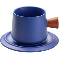 China Klein Solid Colors Ceramic Cup Set Simple Cappuccino And Tea Cups For Business Gifts for sale