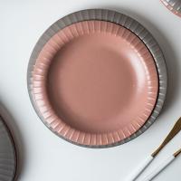 China Nordic Irregular Shape Dinnerware Ceramic Set In Morandi Color For Kitchen Tabletop for sale