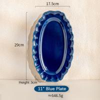 China Custom Ceramic Hotel Dinnerware Set With Flower Design Stoneware Dessert Plates for sale