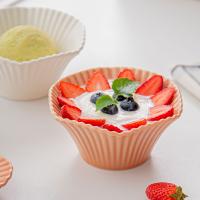 China Sustainable Nordic Style Dessert Bowls Set 4.7 Inch Ceramic Porcelain Snack Bowl Cereal for sale