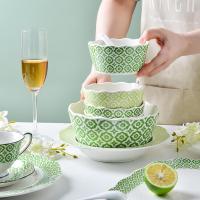 China Technique Under Glazed Ceramic Moroccan Dinnerware Set For Exquisite Table Setting for sale