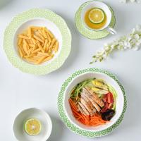 China Technique Under Glazed Ceramic Moroccan Dinnerware Set For Exquisite Table Setting for sale