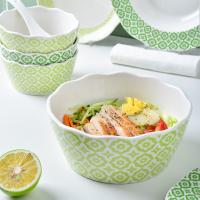 China Technique Under Glazed Ceramic Moroccan Dinnerware Set For Exquisite Table Setting for sale