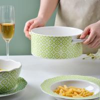 China Technique Under Glazed Ceramic Moroccan Dinnerware Set For Exquisite Table Setting for sale