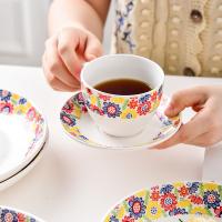 China Dinnerware Sets Floral Dinner Plate Ceramic Designed With Cartoon Style for sale