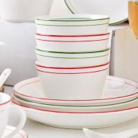 China Cups Saucers Ceramic Dinnerware Sets For 12 People Nordic Style Vajillas De Porcelana for sale