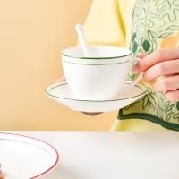 China Cups Saucers Ceramic Dinnerware Sets For 12 People Nordic Style Vajillas De Porcelana for sale