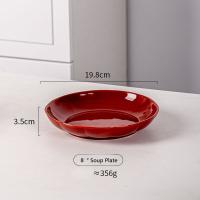China Irregular Nordic Ceramic Pumpkin Plate Set For 12 People Porcelain Table Plates Party for sale