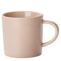 China Ceramic Large Coffee Mug Big Tea Cup Milk Mug And Saucer In Solid Brown For Drinkware for sale
