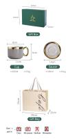 China Classic Design Style Ceramic Tea Cup Set Luxury Turkish Porcelains Coffee Mug Gift Box for sale