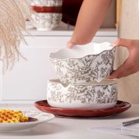 China Wedding Occasion Elegant Porcelain Tableware Set For 12 People Sustainable And Durable for sale
